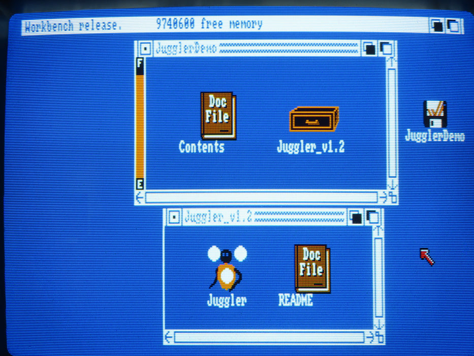 Juggler Demo v1.2 ©1986 Eric Graham for Commodore Amiga – My Amiga Shop