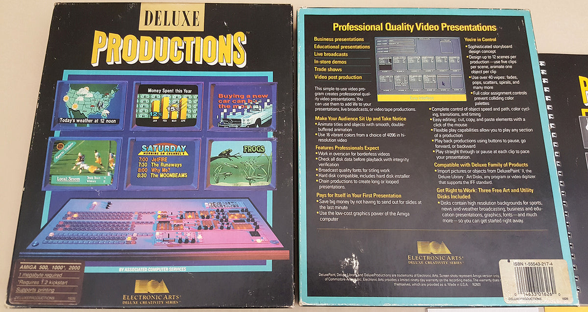 Deluxe Productions ©1988 EA Electronic Arts for Commodore Amiga – My ...