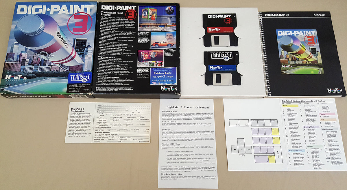 DIGI-PAINT v3.0 - 1989 NewTek Inc. for Commodore Amiga – My Amiga Shop