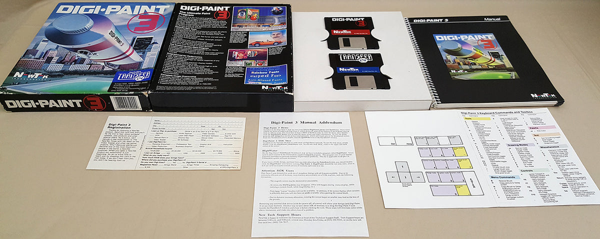 DIGI-PAINT v3.0 - 1989 NewTek Inc. for Commodore Amiga – My Amiga Shop