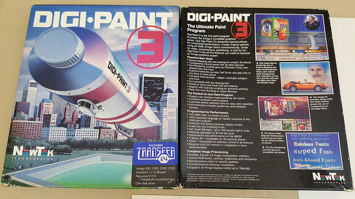 DIGI-PAINT v3.0 - 1989 NewTek Inc. for Commodore Amiga – My Amiga Shop