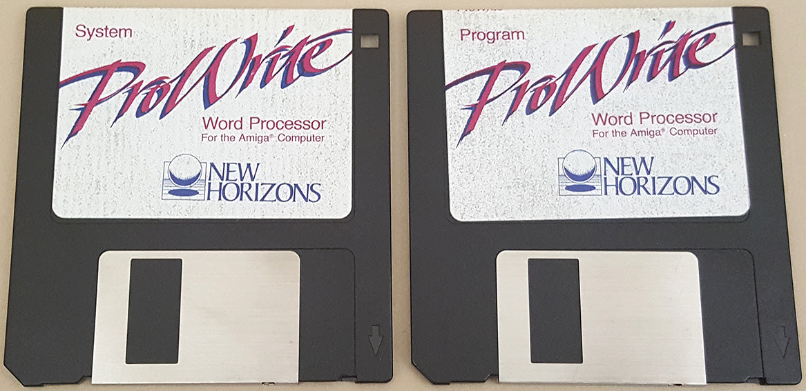 ProWrite v3.0.1 Word Processor Disks ONLY - 1990 New Horizons Software ...