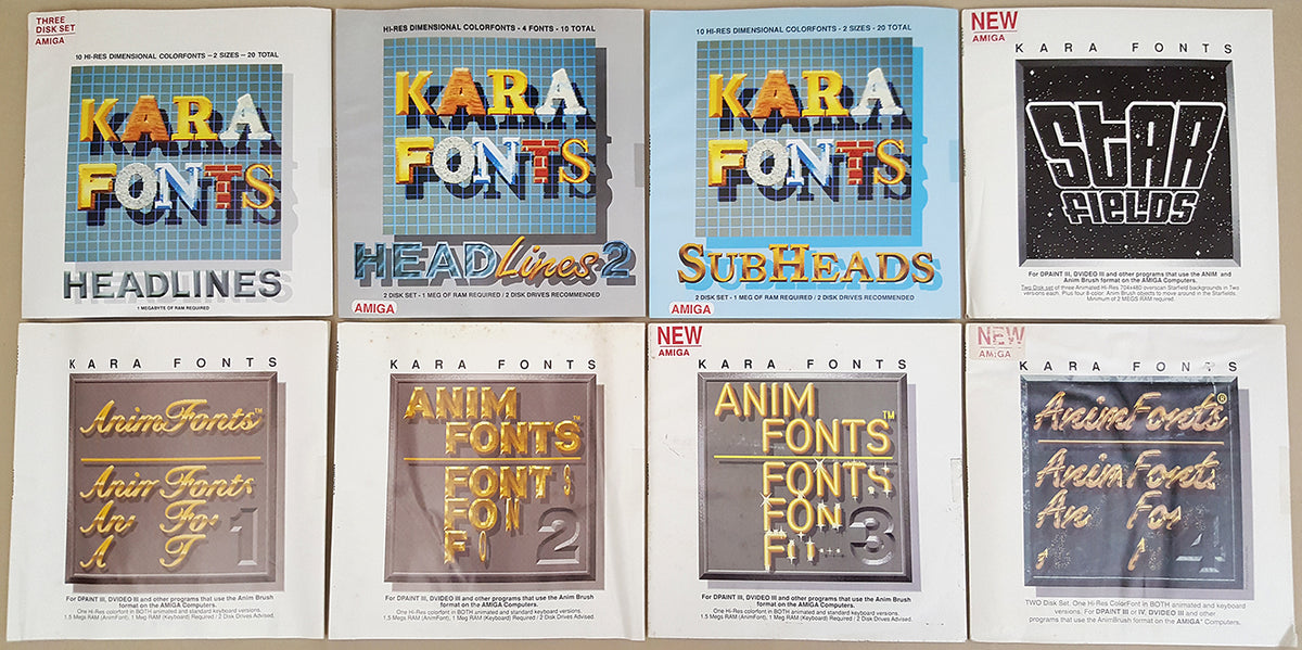 Kara Font ColorFonts Collection - 1987-1991 Kara Computer Graphics for ...