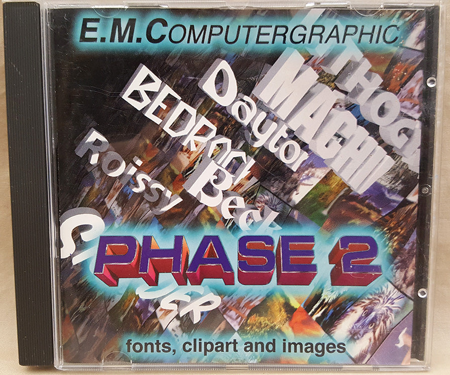 E.M. ComputerGraphic Phase 2 CD 1995 Fonts Clipart & Images for Commod ...