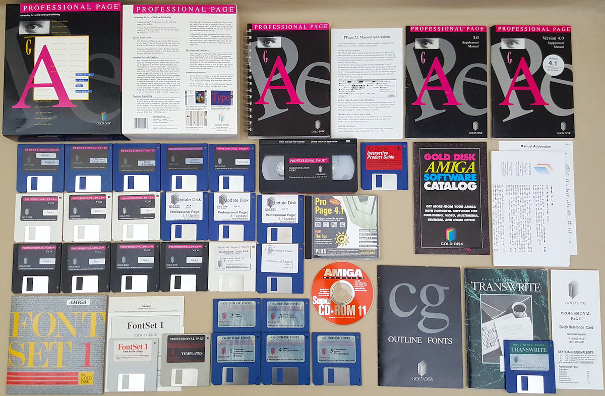Professional Page v4.1 Draw v3.03 +EXTRAS - 1992 Gold Disk Desktop Pub ...
