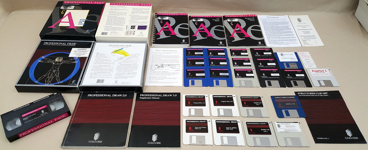 Professional Page v4.1 Draw v3.03 - 1992 Gold Disk Desktop Publishing ...